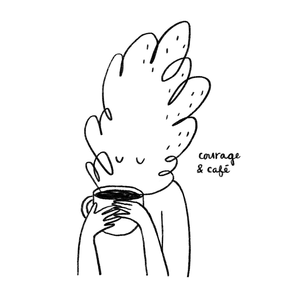 Affiche Courage & Café – ANA ROY